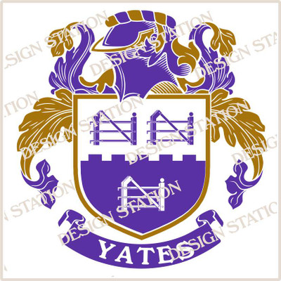 Yates Family Crest Vector Graphic - My Personal Jewellery