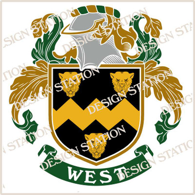 West Family Crest Vector Graphic - My Personal Jewellery