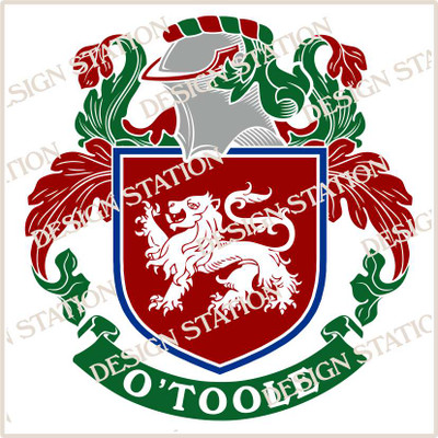 O'Toole D1 Family Crest Instant Pdf Digital Download