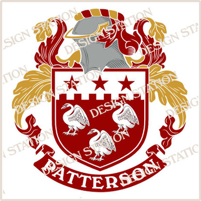 Patterson Family Crest Vector Graphic - My Personal Jewellery