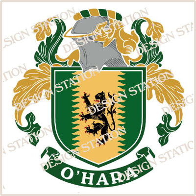 O'Hara Family Crest Vector Graphic - My Personal Jewellery