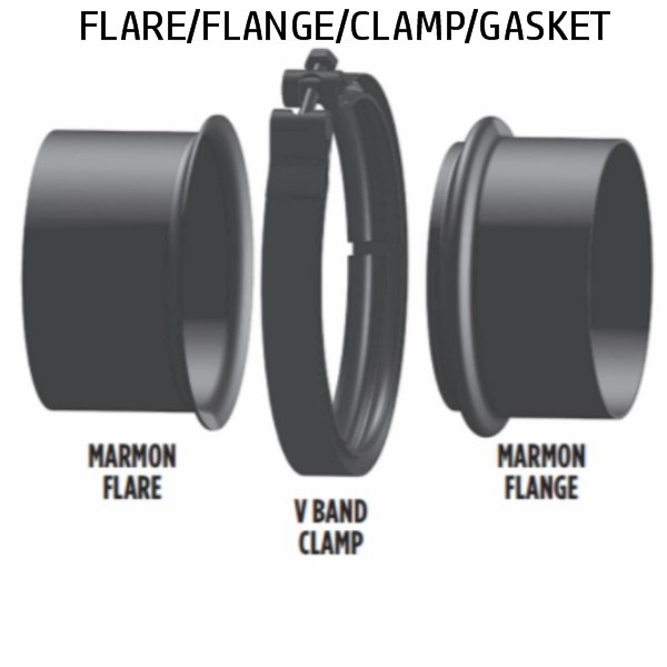5" Marmon Flange/Flare Set 5.756 Bead 304SS (FLANGE/FLARE SET)