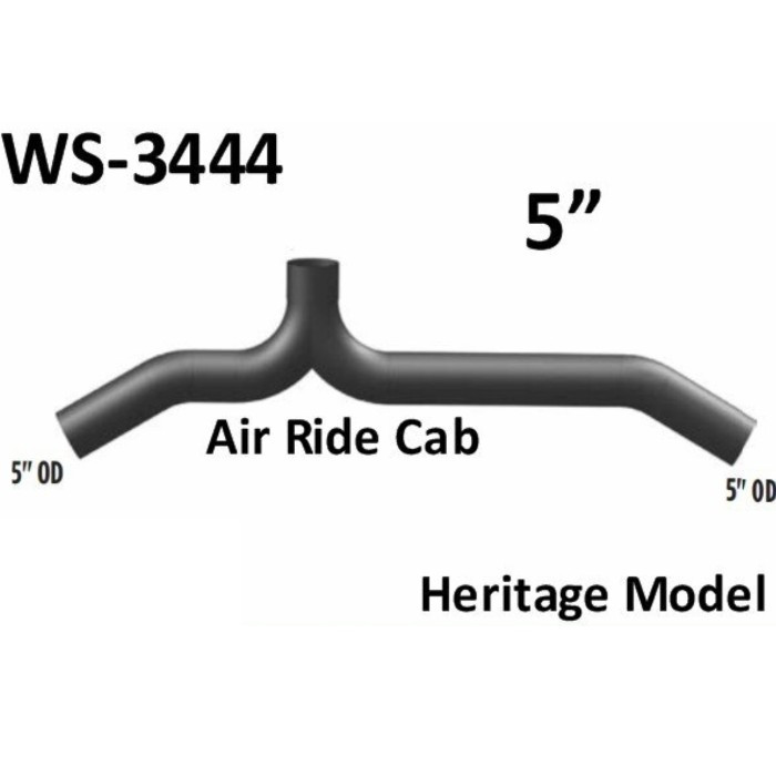 23529-3444 Western Star Heritage Air-Ride Y-Pipe Exhaust