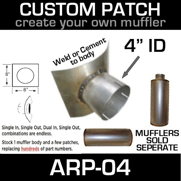 ARP-04 - Universal Muffler Patch 4" ID Muffler Patch kit