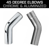 Exhaust ELBOWS | Exhaust angles | Chrome Elbows | Aluminized