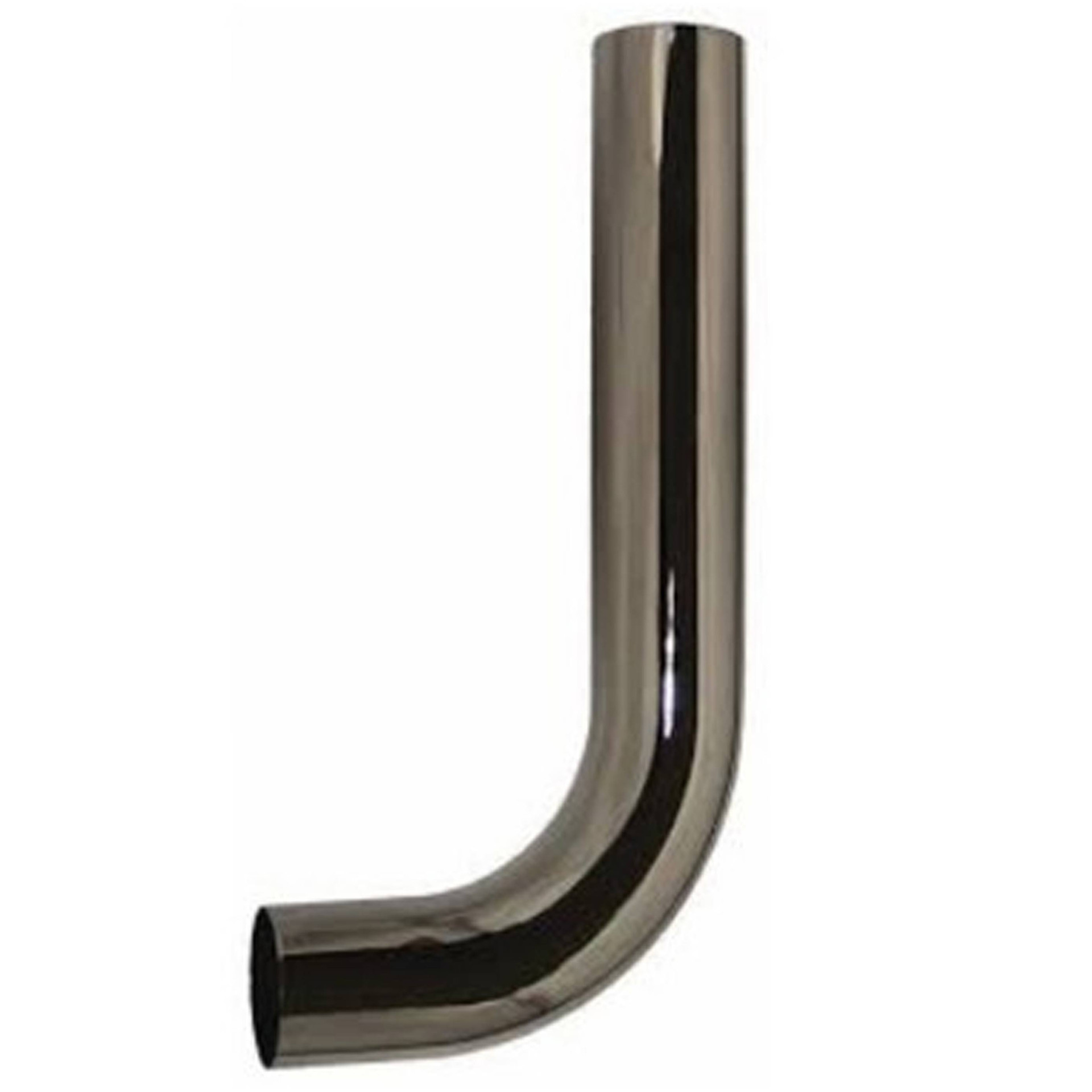 5" 90 Degree Long Drop Exhaust Elbow 18" x 32" OD-OD Chrome L590-1832SC
