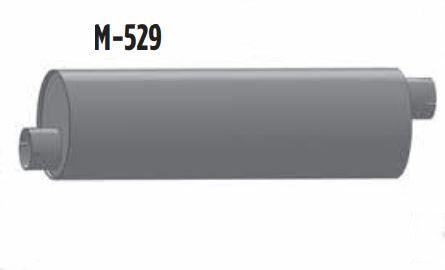 Grand Rock Exhaust M-724 Type 4 Round Muffler 11" x 36" 4" IN-OUT | D13 ...