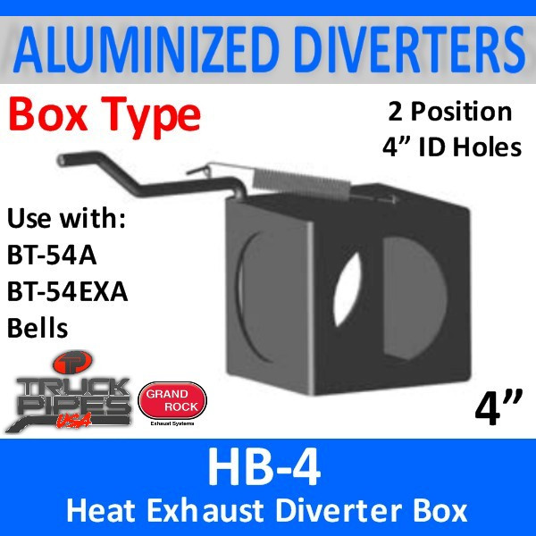 HB-4 2 Position Heat Exhaust Diverter Box 4" HB-4