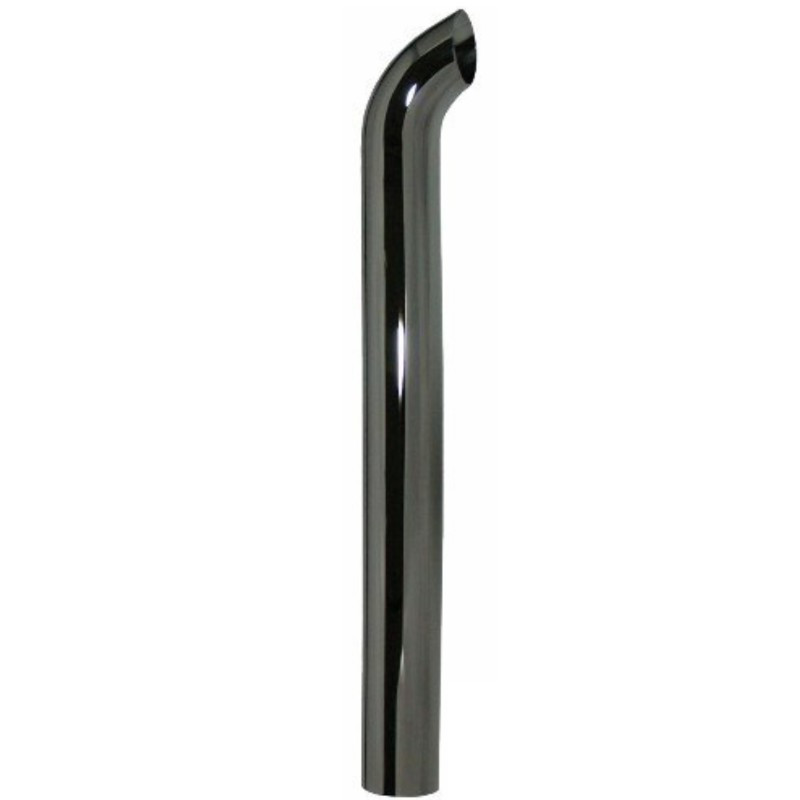 3.5" x 36" Curved Top OD Chrome Exhaust Stack Pipe K35-36SBC or 3-351-36CP