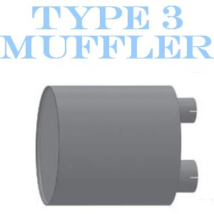 M-115 Type 3 Universal Truck Muffler 10" x 15" x 26" Long 4" IN-OUT
