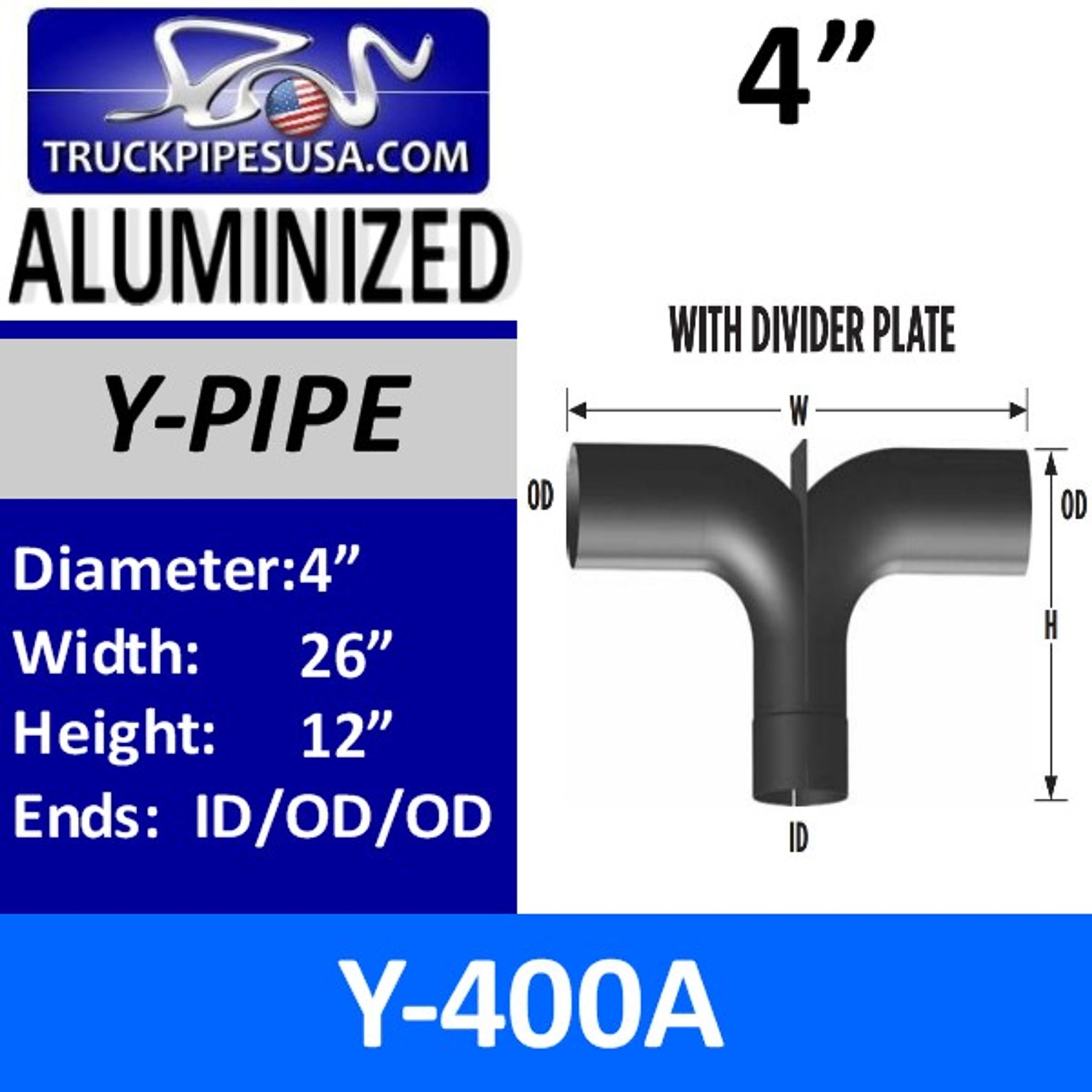 4 Inch Y-pipes for Big RIgs | 4" Y-PIPES