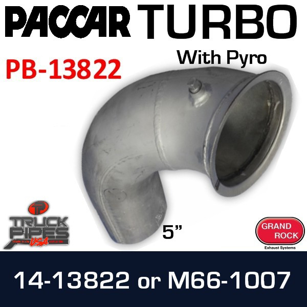 M66-1007 or 14-13822 Peterbilt Exhaust 5" OD Elbow PB-13822