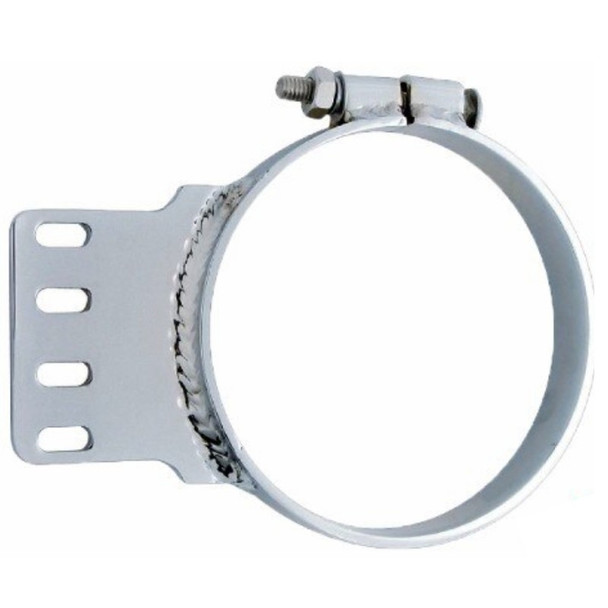 6" Kenworth Stack Mount Bracket Polished Stainless Steel MB-6KWS