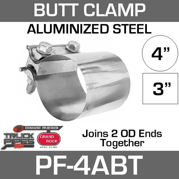 4 Inch Preformedbutt Jointaluminized 4 Exhaustclamp Pf 4abt