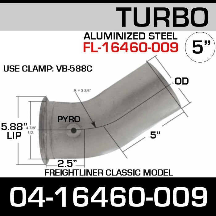 Classic Model Freightliner Truck Exhaust Pipes