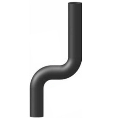 5" OD Aluminized Dump Truck Exhaust Stack Pipe OEM JDS-5A