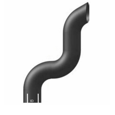 5" ID Aluminized Dump Truck Exhaust Stack ED-5LEXA