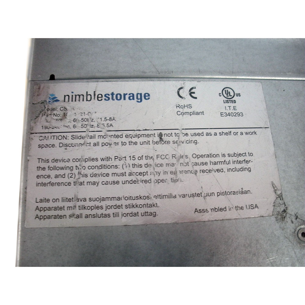 HPE Nimble CS240G Storage Array 24TB 10Gb SAN