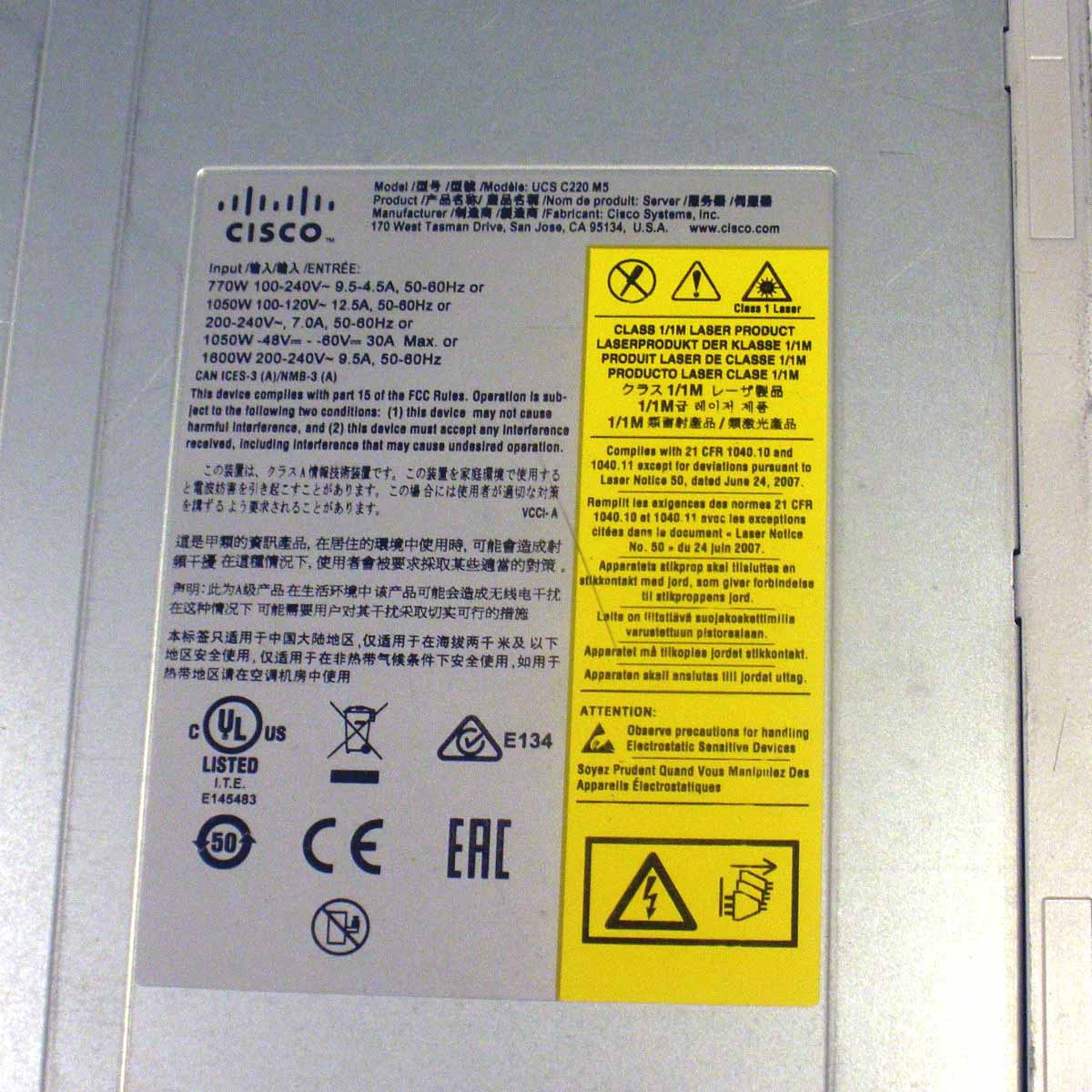 Cisco UCSC-C220-M5SX SFF Rack Server - CTO