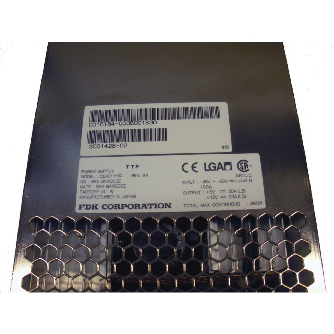 Sun 300-1428 360W DC Power Supply for Netra A1000 D1000 Array