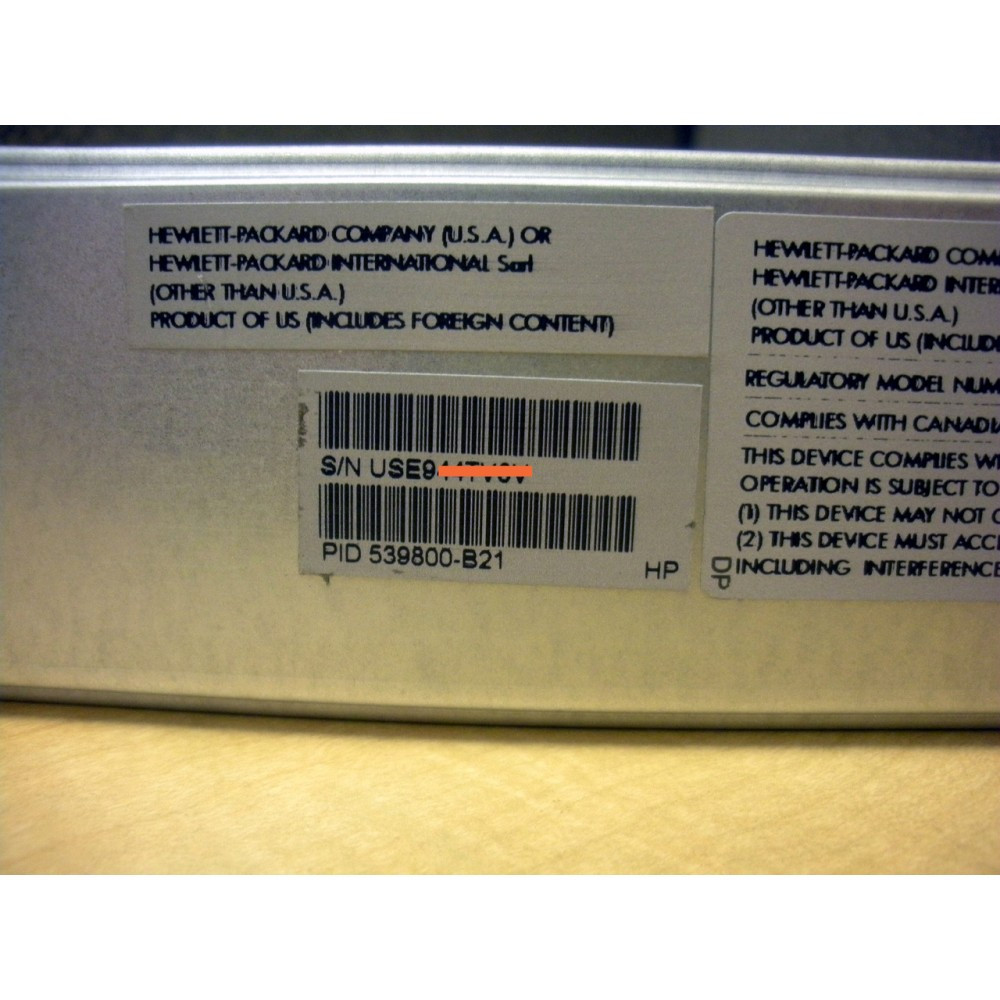 HP 539800-B21 BL465c G6 CTO Blade Server Chassis