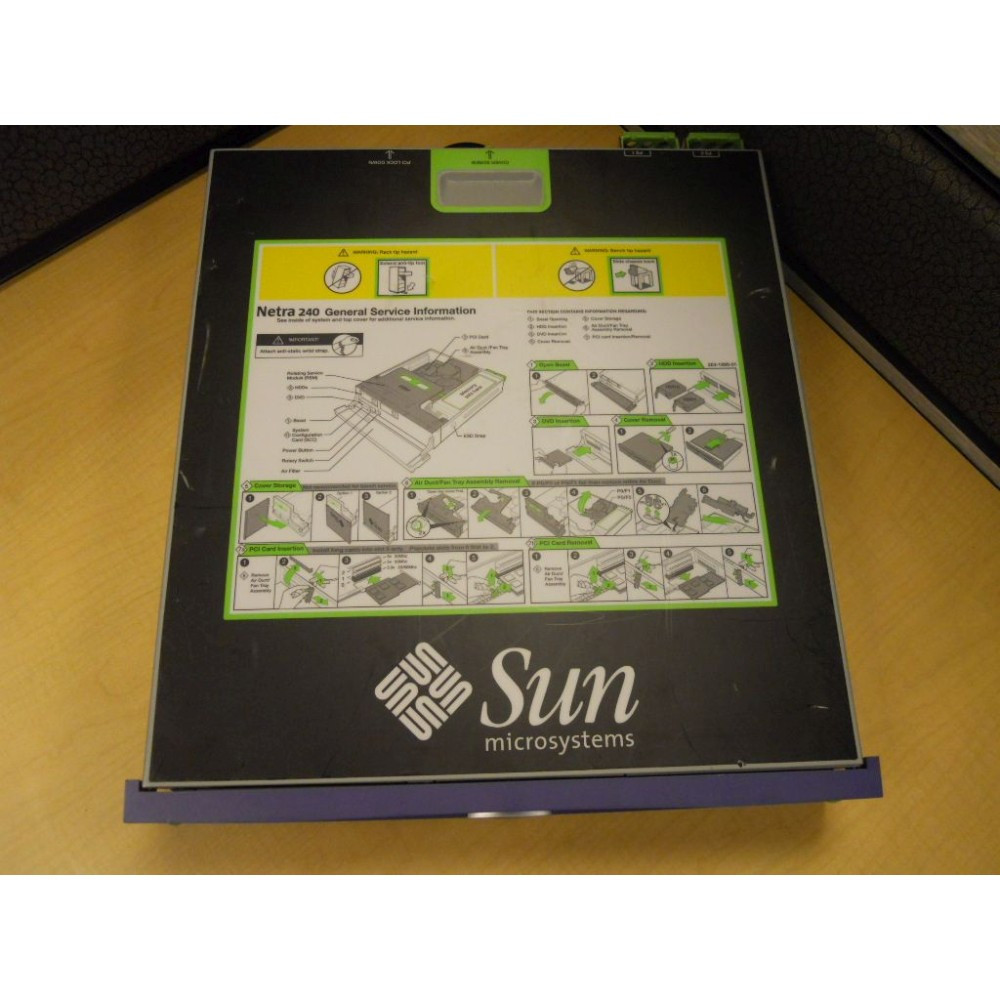 SUN Netra 240 DC 2X1.28GHZ CPU, 2GB MEMORY 2X73GB SCSI