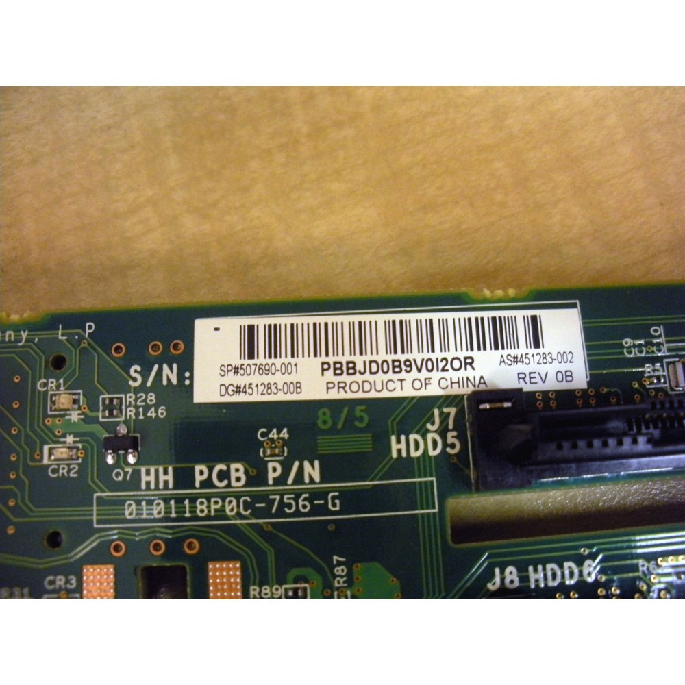 HP 507690-001 8-Bay SFF SAS Backplane for DL380 G6 G7