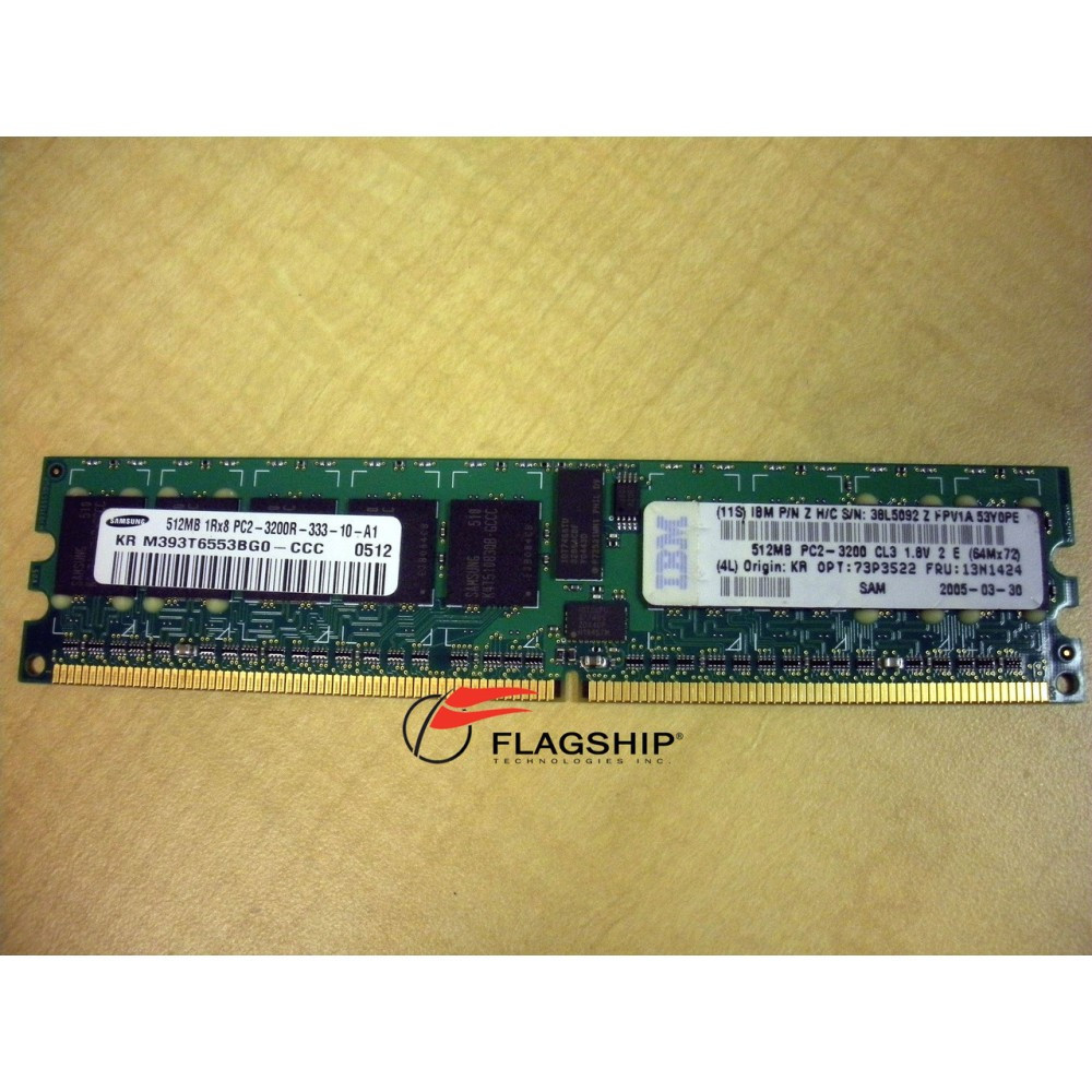 IBM 39M5811 38L5916 2GB (1x 2GB) SDRAM PC2-3200 Memory x226 8488 8648