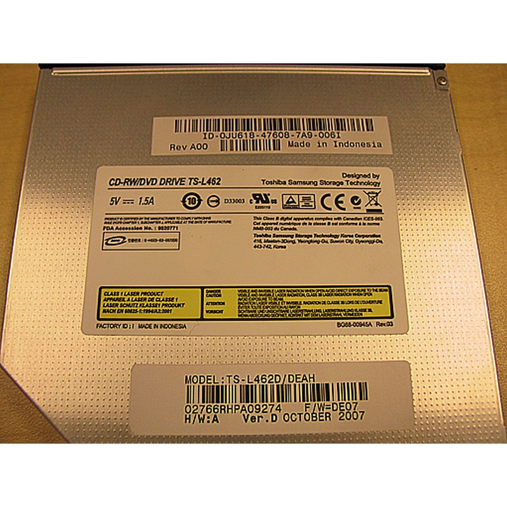 Dell K8957 PowerEdge CD-RW/DVD-ROM Drive Slimline, JU618, PD438, TS ...