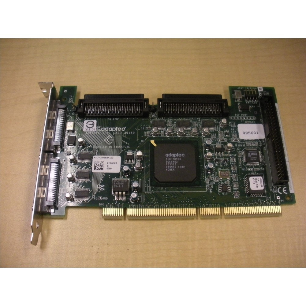 Dell R5601 Adaptec 39160 U160 SCSI HBA Card Adapter PCI 0R5601