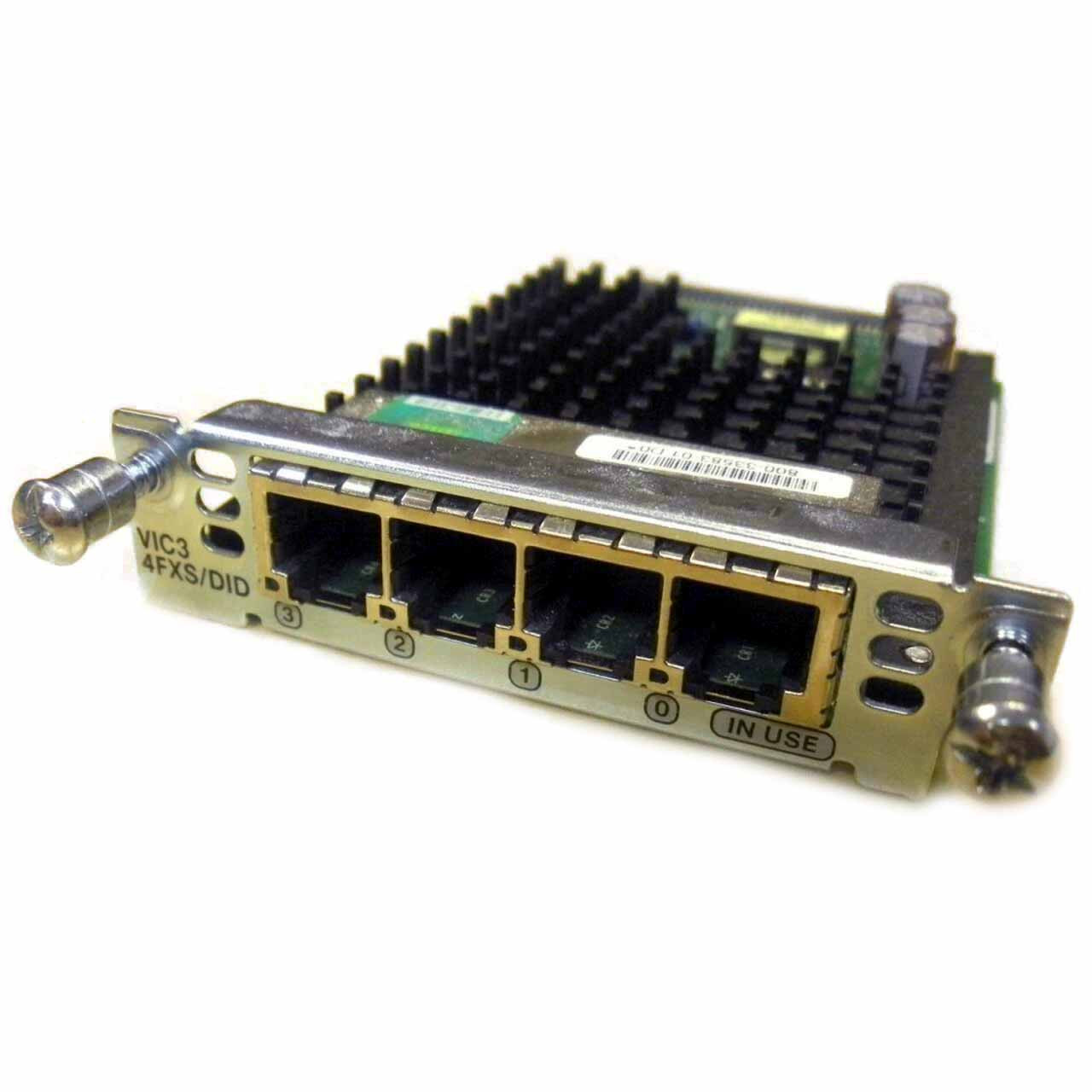 Cisco VIC3-4FXS-DID 4-Port FXS/DID Voice Fax Interface Card Module