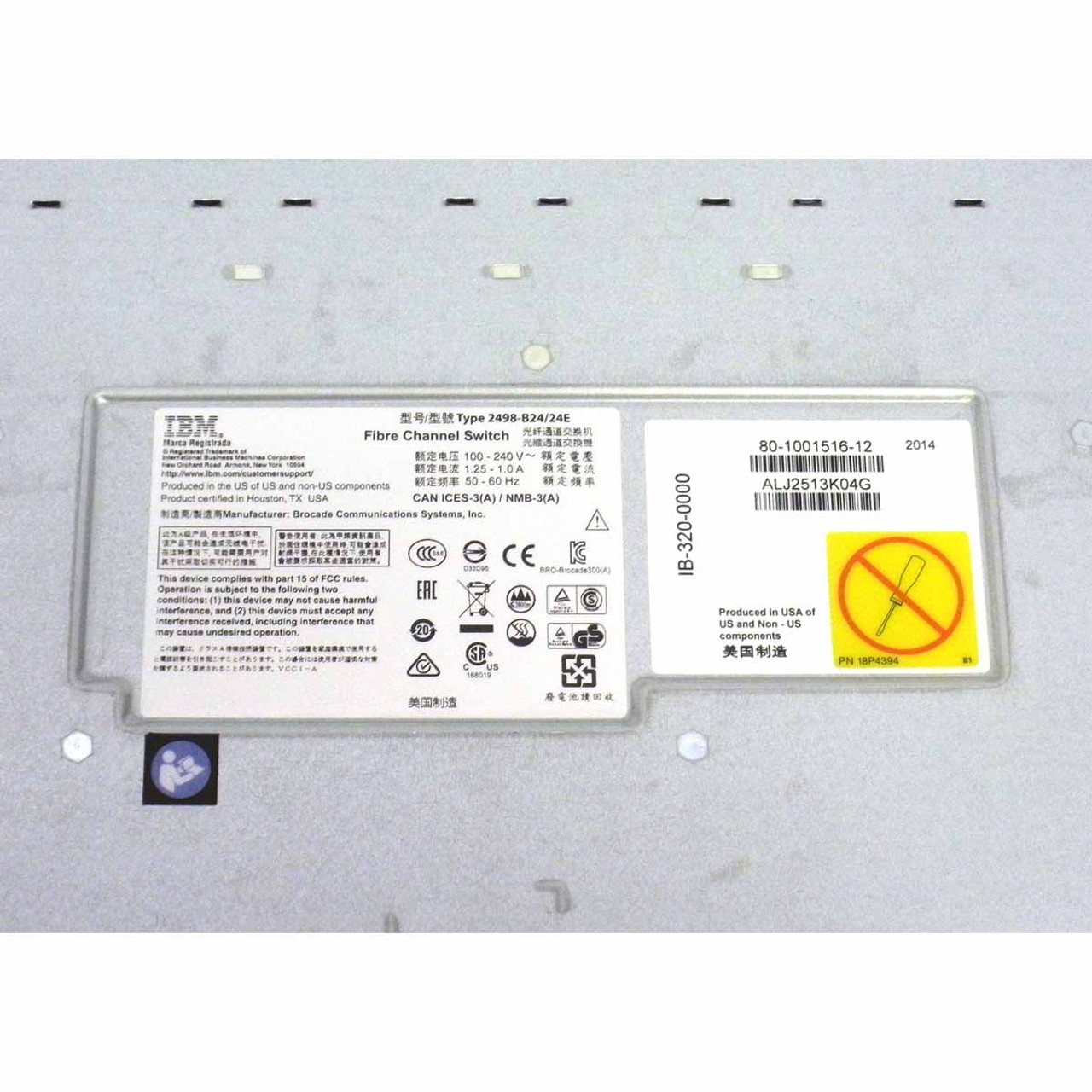 Ibm 2498 B24 Storage San24b 4 8 24 8gb Fc San Switch