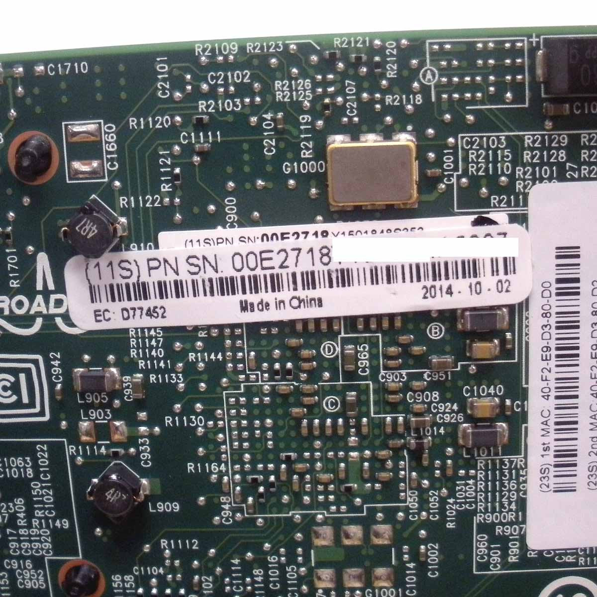 IBM EN0W Adapter 2-Port PCIE2 10GB BaseT
