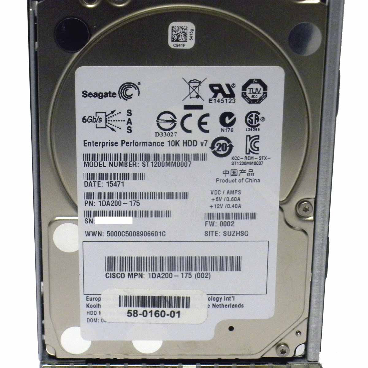 Cisco UCS-HD12T10KS2-E Hard Drive 1.2TB 10K SAS 2.5in
