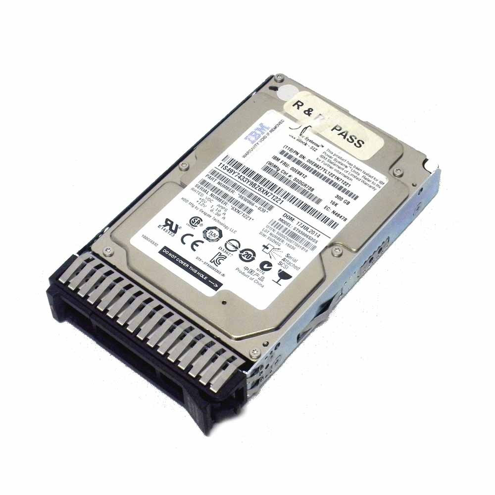 IBM 00E9927 Hard Drive 300GB 15k SFF SAS 2.5in