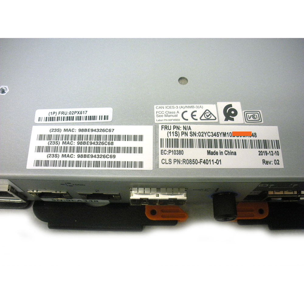 IBM 02PX517 Storwize V5030E Node Canister