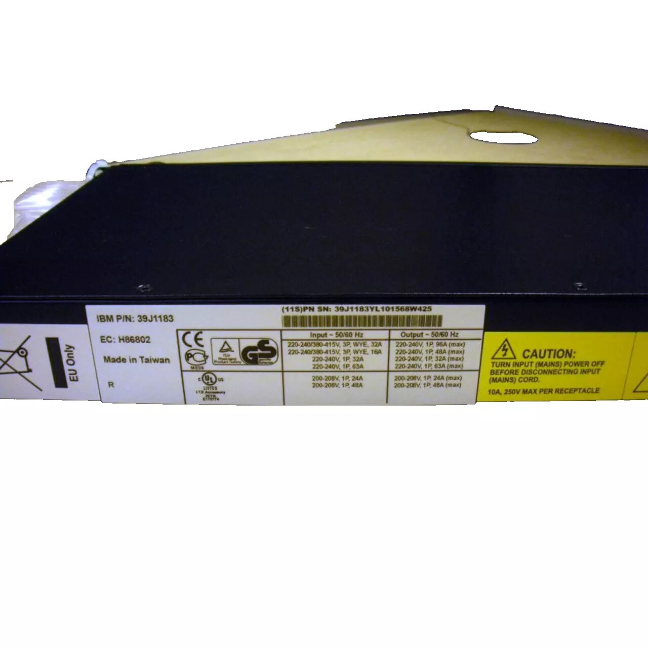 IBM 7188-9406 Power Distribution Unit (PDU) 12x Outlets 200/240 AC ...