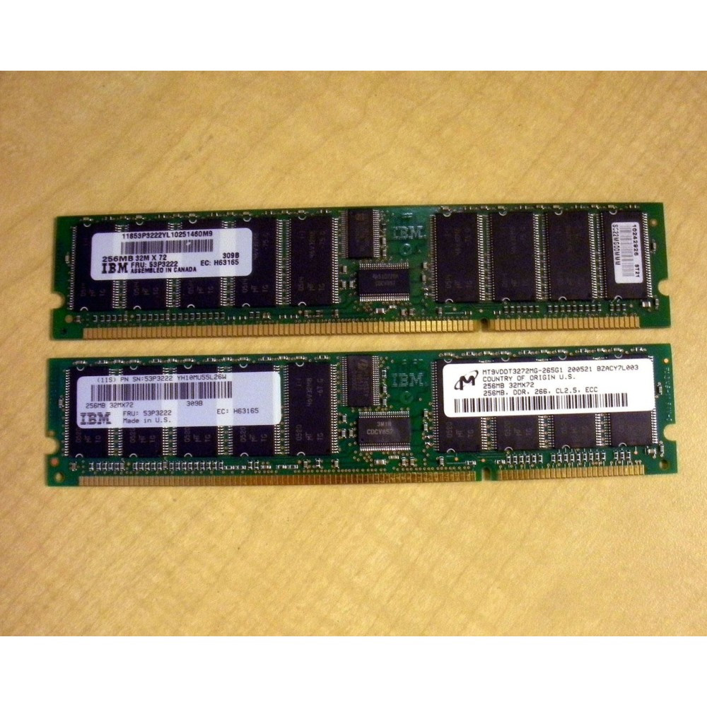 IBM 4443-9406 512MB (2x 256MB) Memory Kit (12R9283, 53P3222)