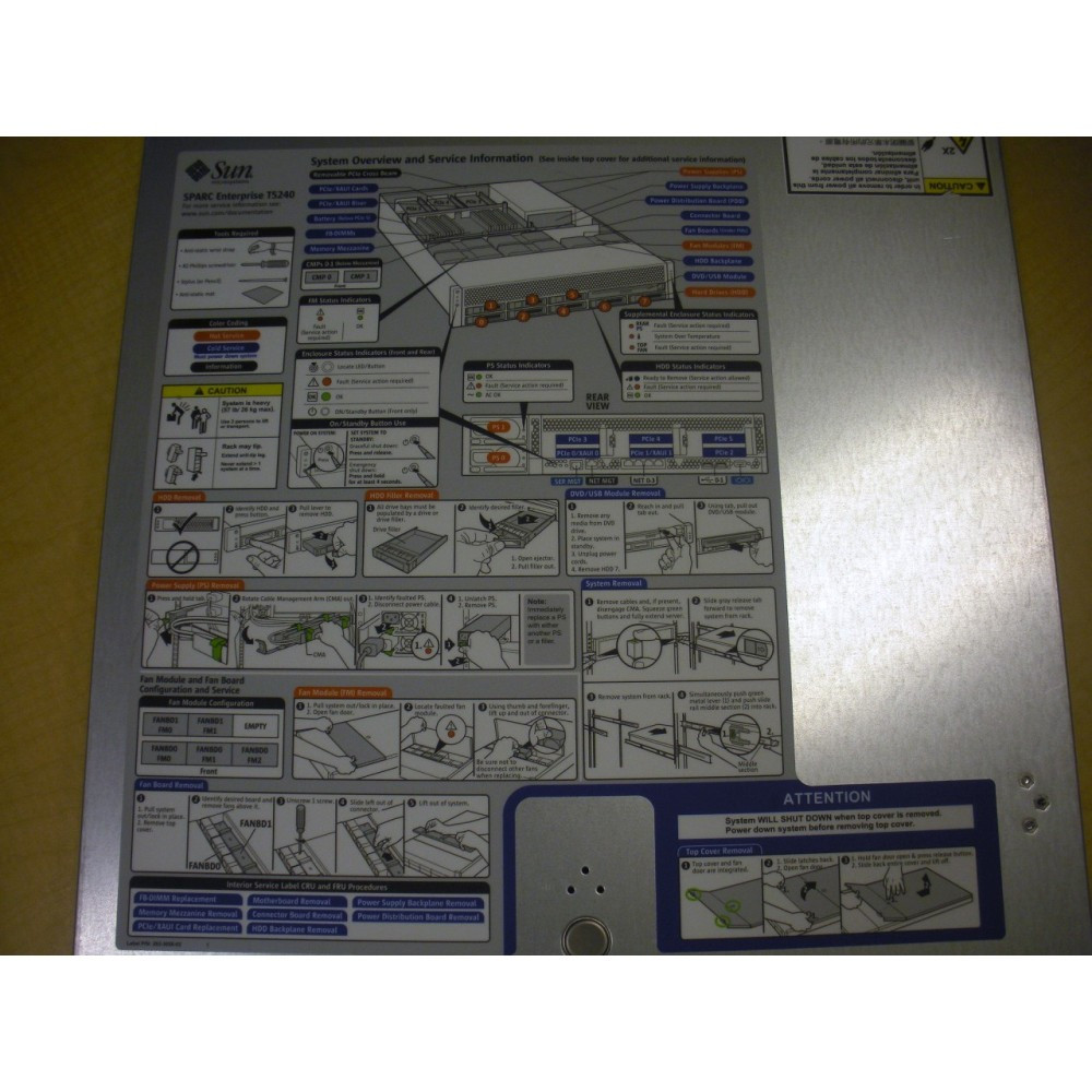 Sun T5240 SEUPBAJE1Z 541-2528 2x 1.2GHz 6 Core, 32GB, 2x 146GB, DVD