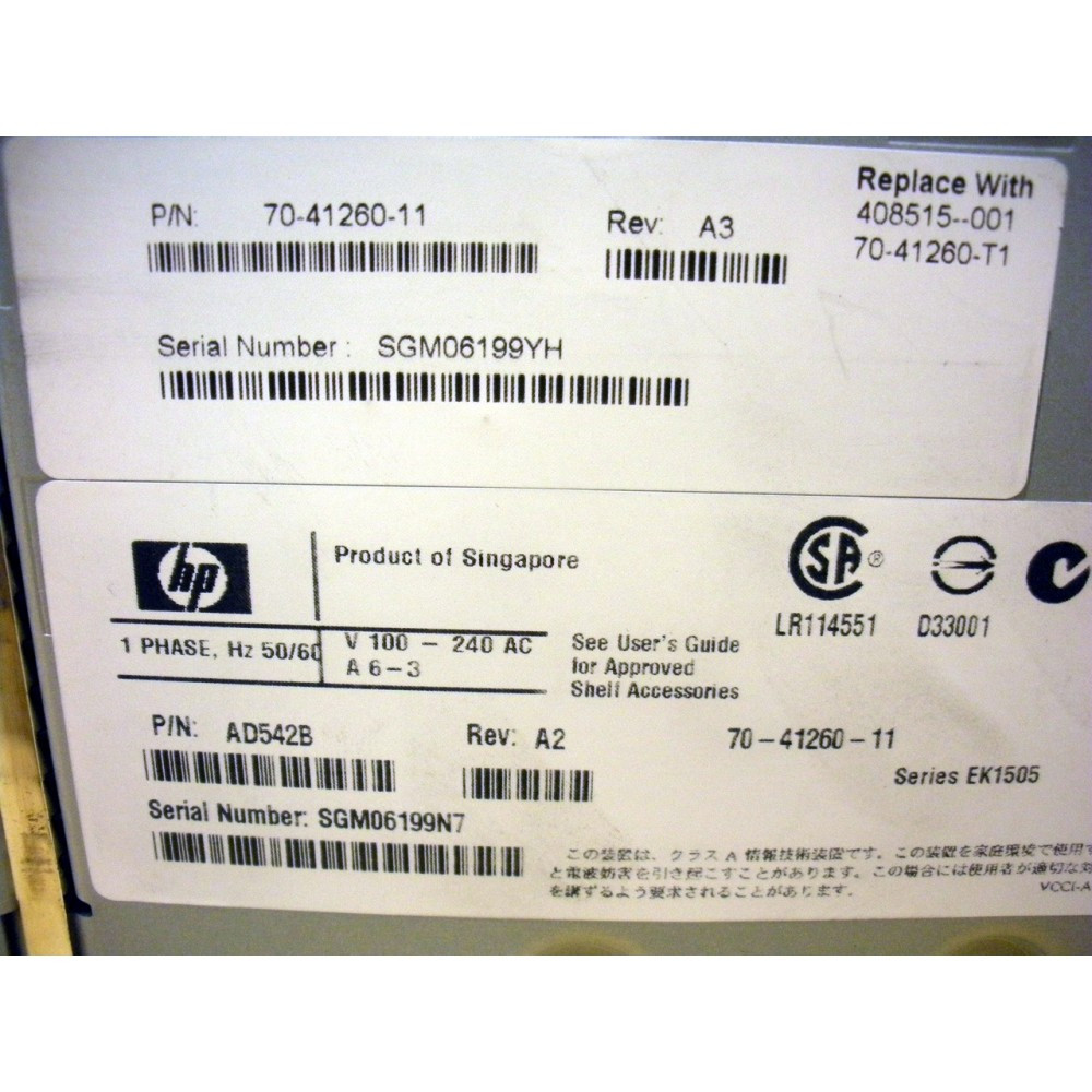 HP AD542B 408515-001 M5314B Fibre Channel (FC) Drive Enclosure 14-Bay ...