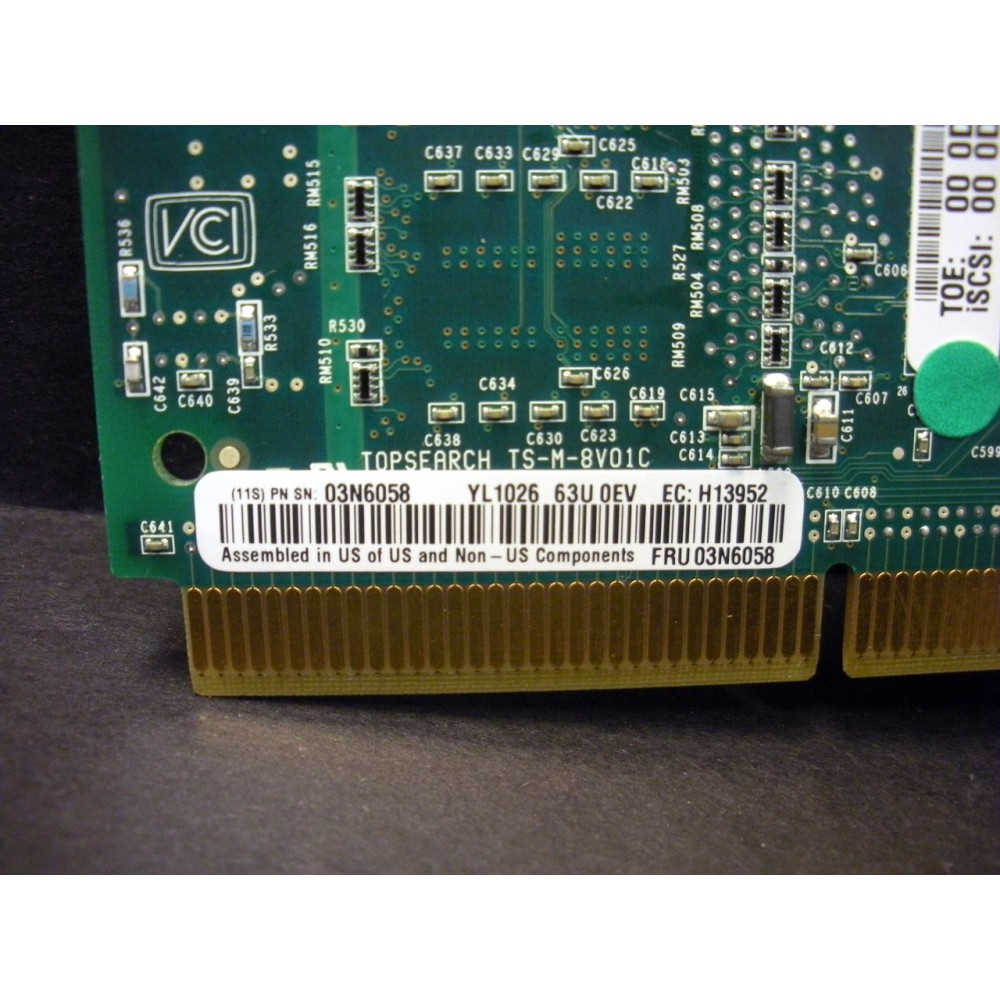 IBM 5714 573C 03N6058 1Gb iSCSI TOE PCI-X Fiber HBA