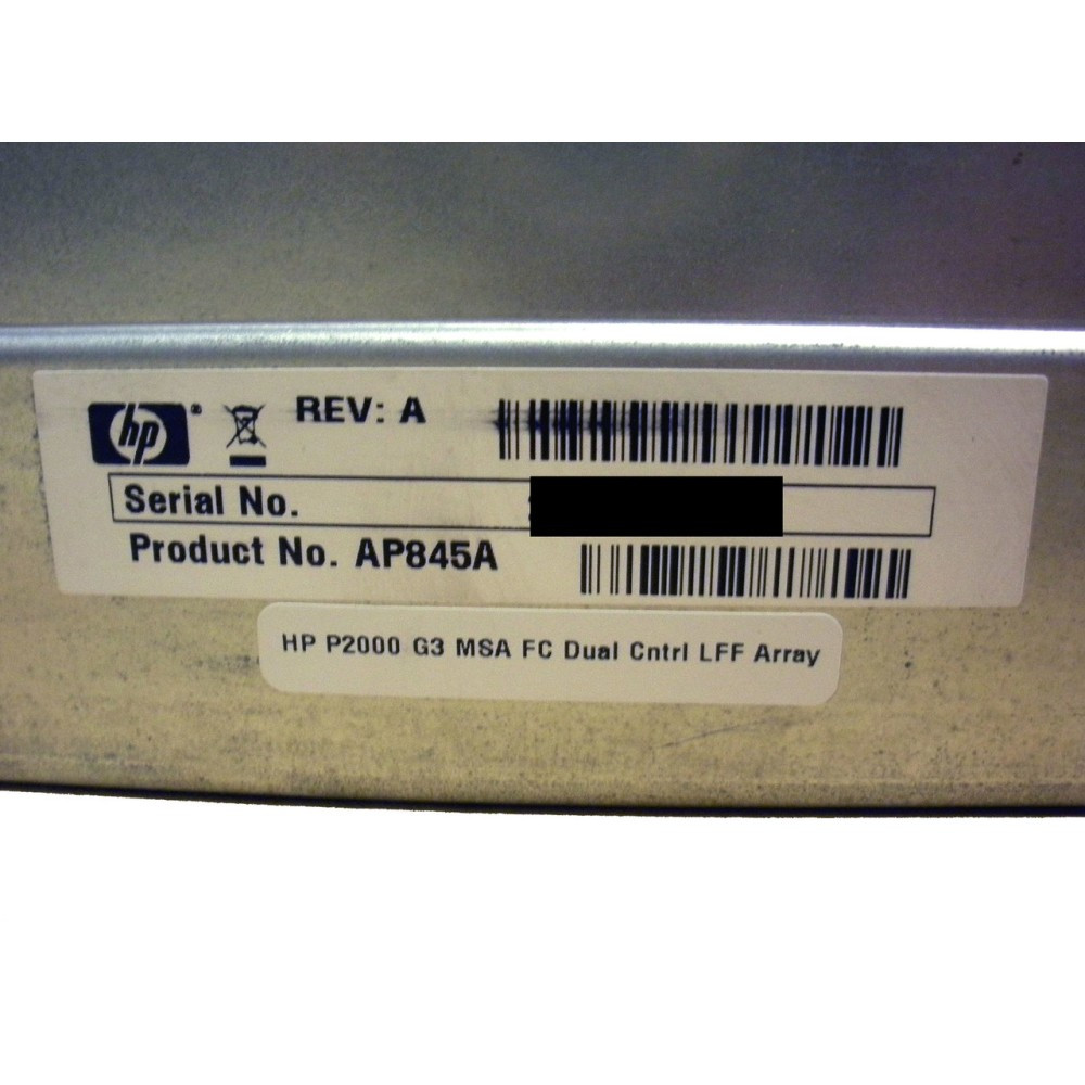 HP AP845B P2000 G3 MSA FC Dual Controller LFF Array ROHS | Flagship Tech