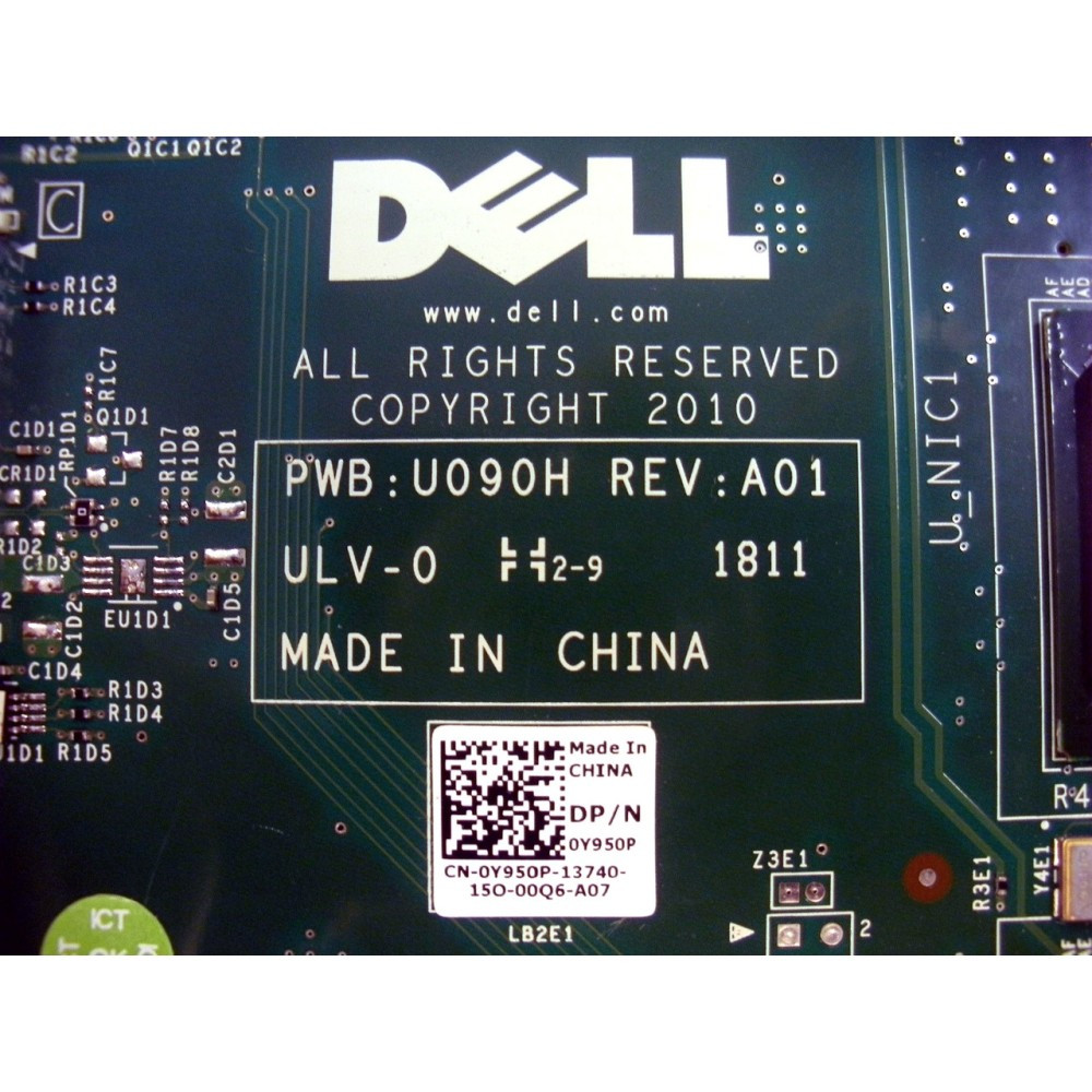 Dell Y950P PowerEdge R910 I/O Riser Board 4-Port 1GbE Network 2-Port ...