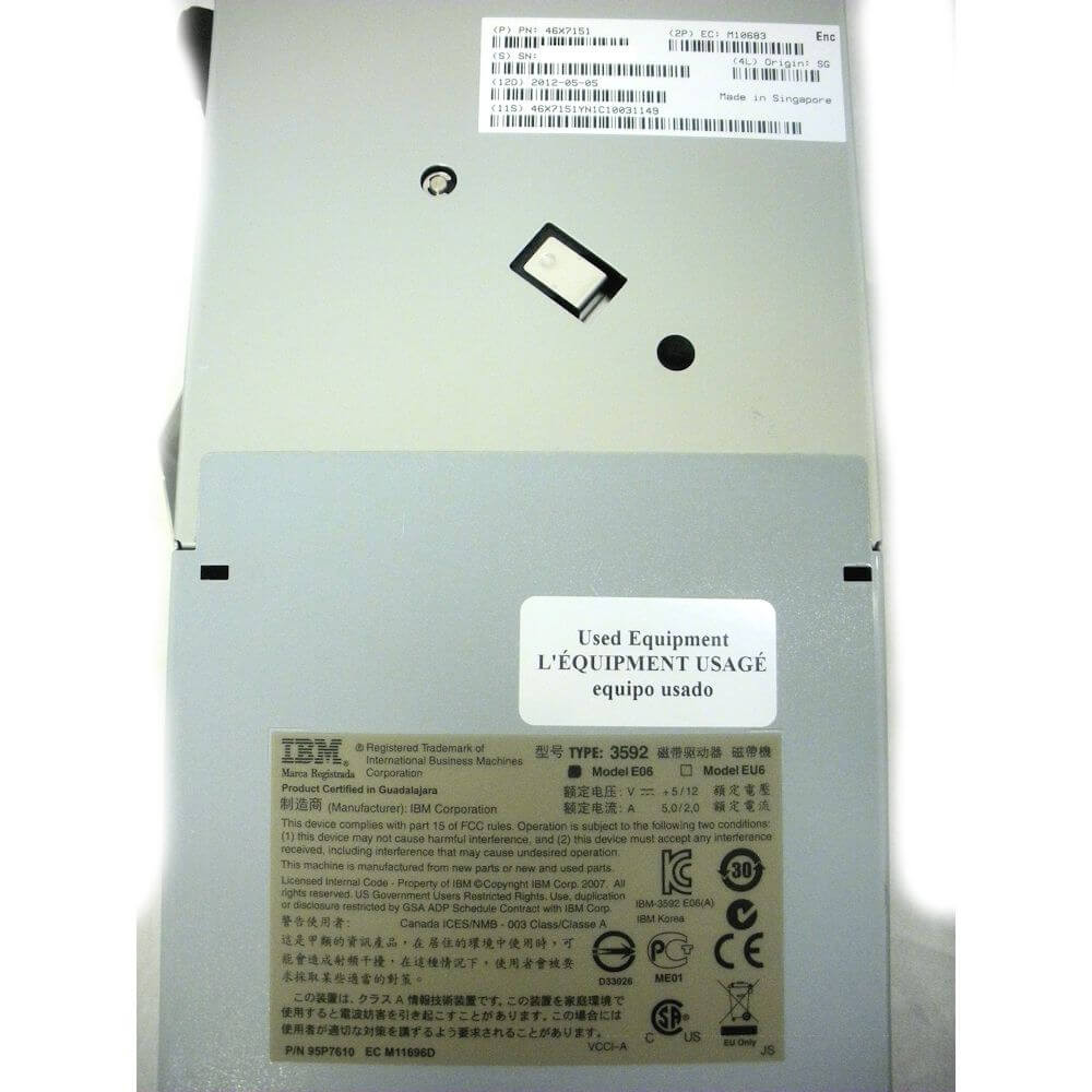IBM 3592-E06 TS1130 FC Tape Drive | Save on Data Storage Solutions ...