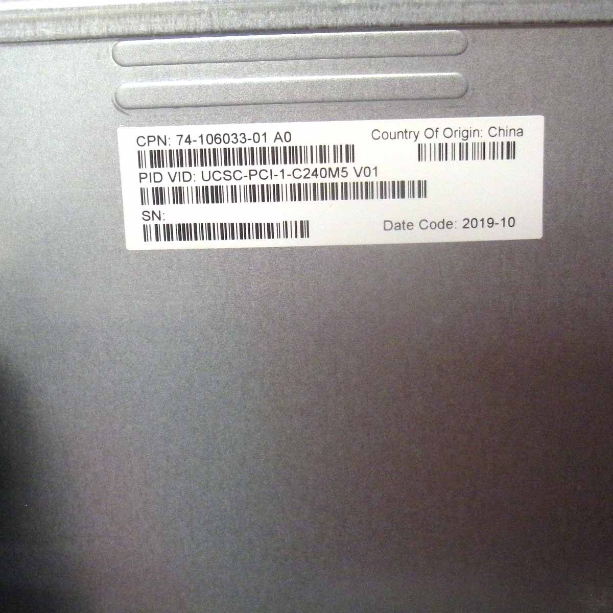Cisco UCSC-PCI-1-C240M5 Riser Card 1