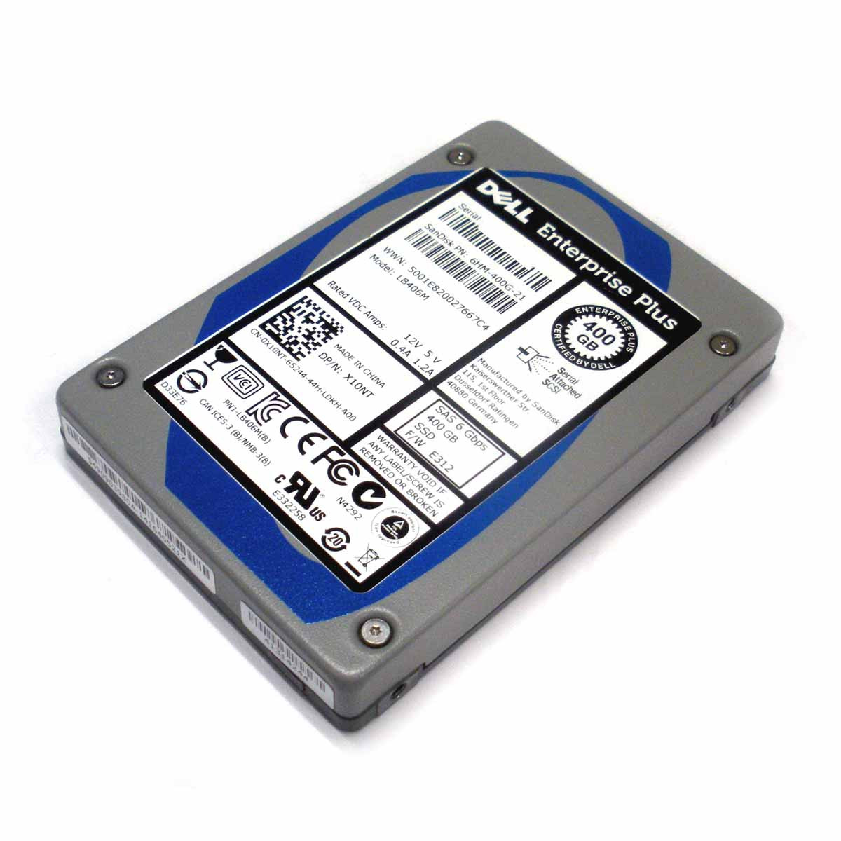 Dell X10NT Solid State Drive 400GB SAS 2.5in