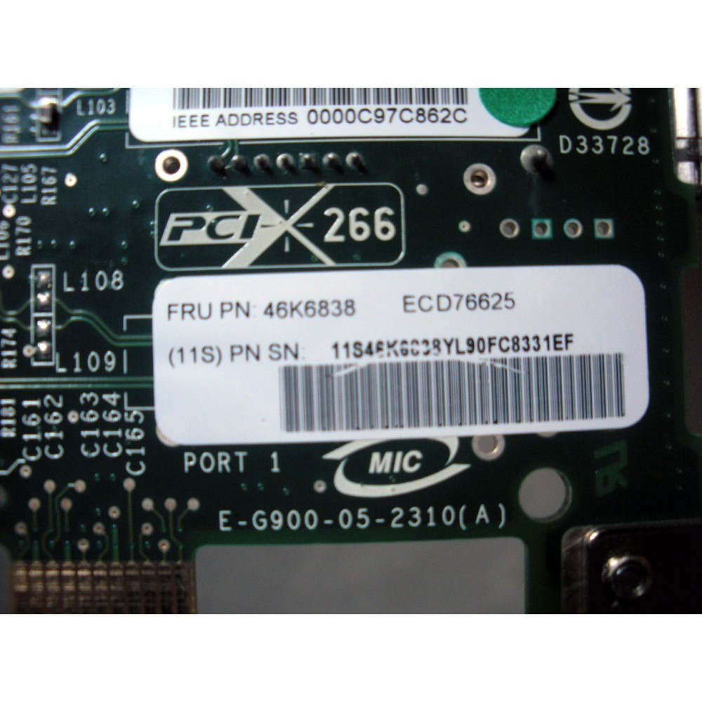 IBM 5761-9406 280D 03N5014 46K6838 PCI-X 4Gb Single Port FC Tape Controller