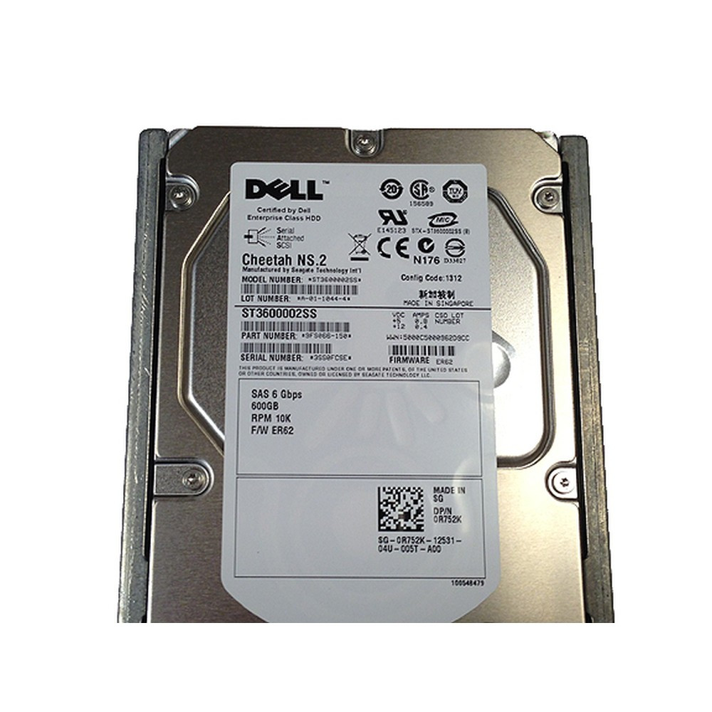 Dell R752K Seagate ST3600002SS 600GB 10K SAS 3.5" 6Gbps Hard Drive ...