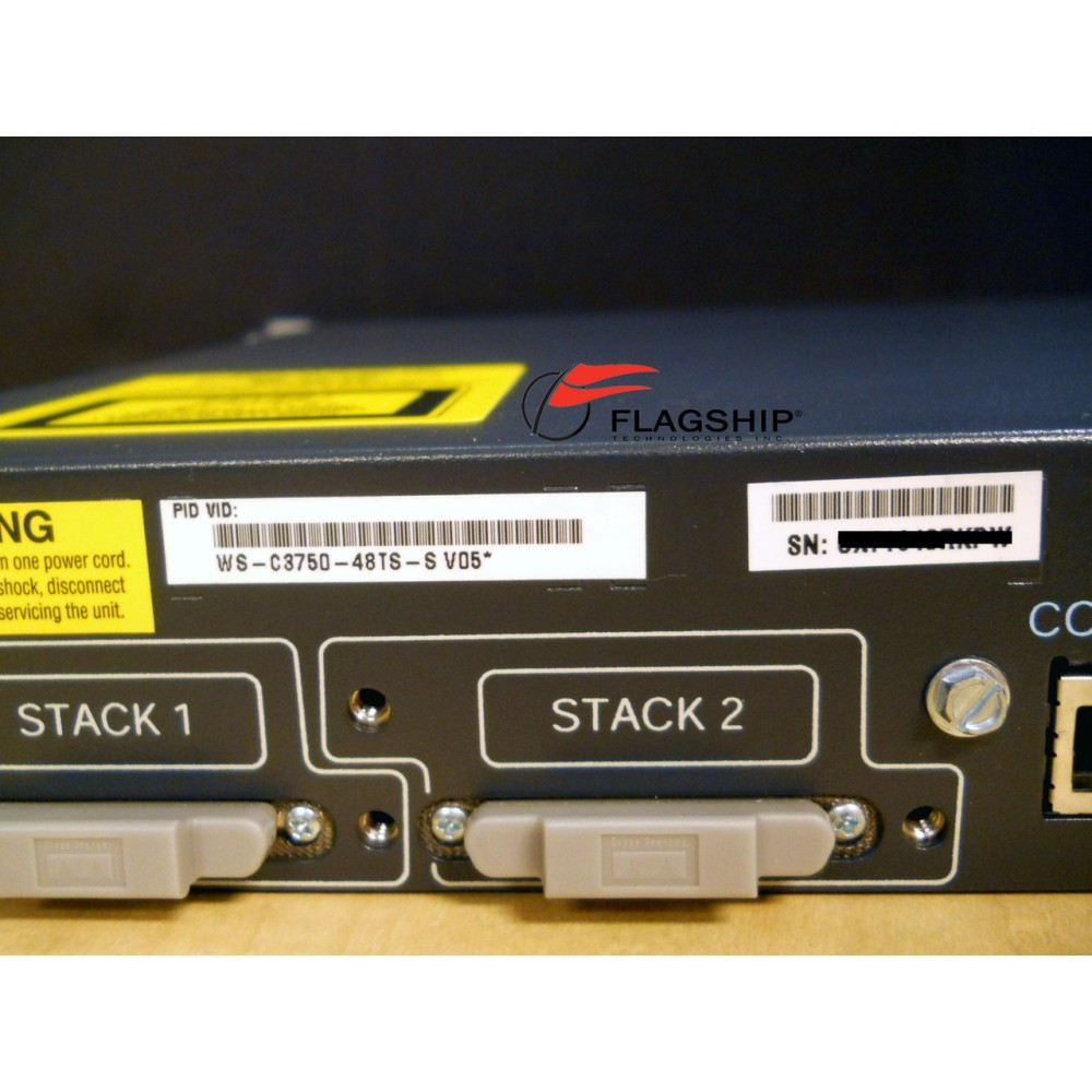 Cisco WS-C3750-48TS-S 48-Port Ethernet 10/100 + 4x SFP | Flagship | Flagship Tech | Flagship ...