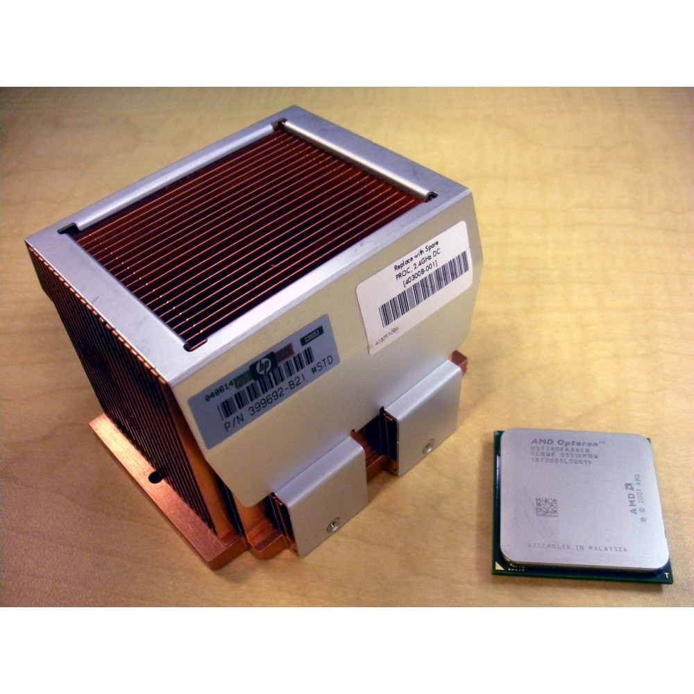 HP 403008-001 Opteron 280 DC 2.4GHz/1MB Processor & Heatsink for DL385 ...